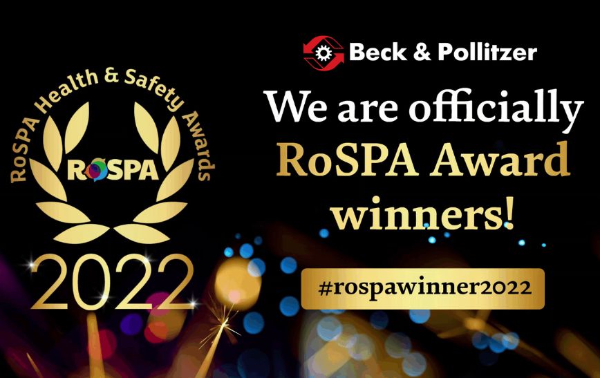 RoSPA Gold Award win for Beck & Pollitzer for 6th year in a row | Beck ...